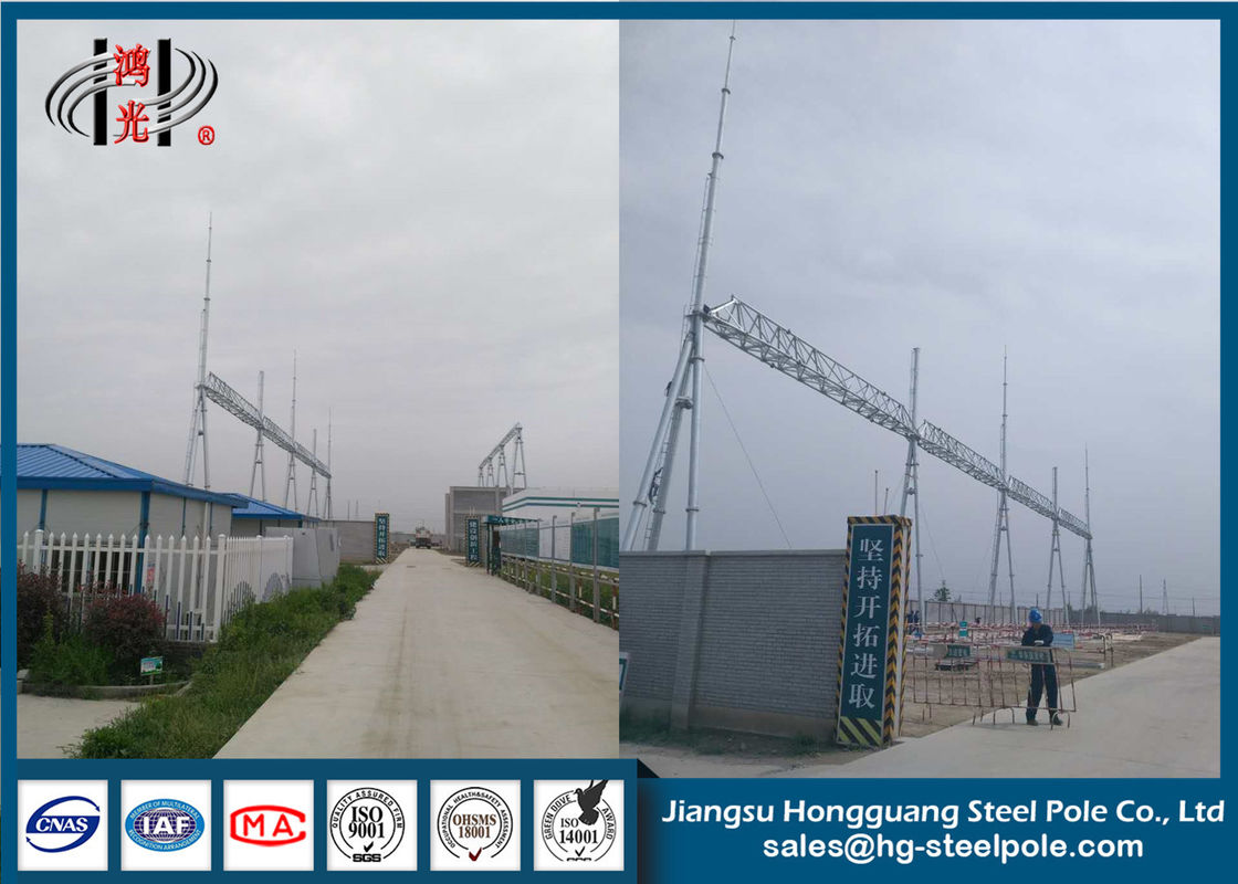 Electric Distribution Steel High Voltage Switchyard , Power ...