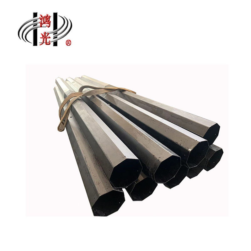 High Corrosion Resistance Galvanized Steel Pole Long-Lasting Round Or ...