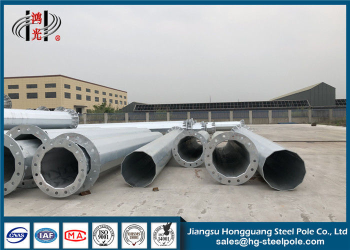 High Voltage 220KV Electrical Post Anti - Rust Design Load With Galvanized