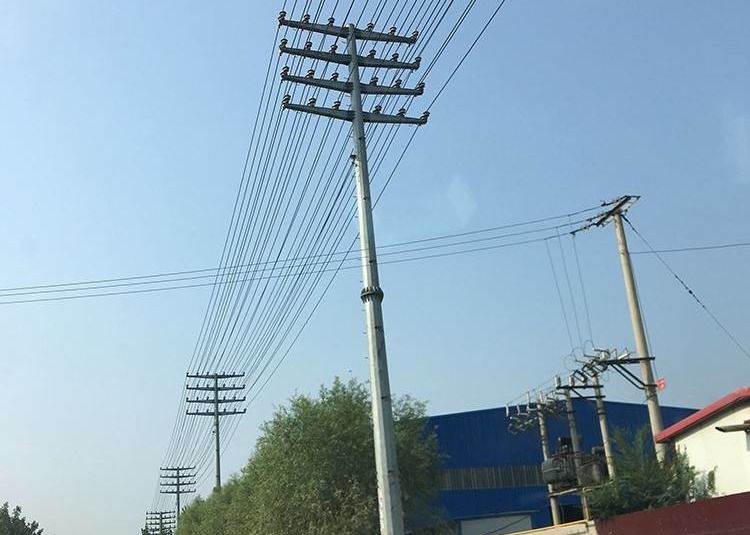 40FT Height Octagonal Steel Utility Electrical Power Pole Galvanized