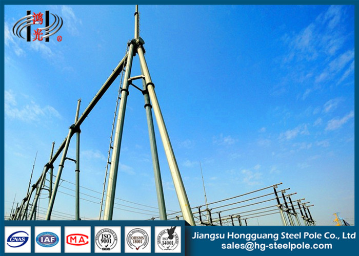 500KV Power Tubular Substation Steel Structures Electrical Power ...