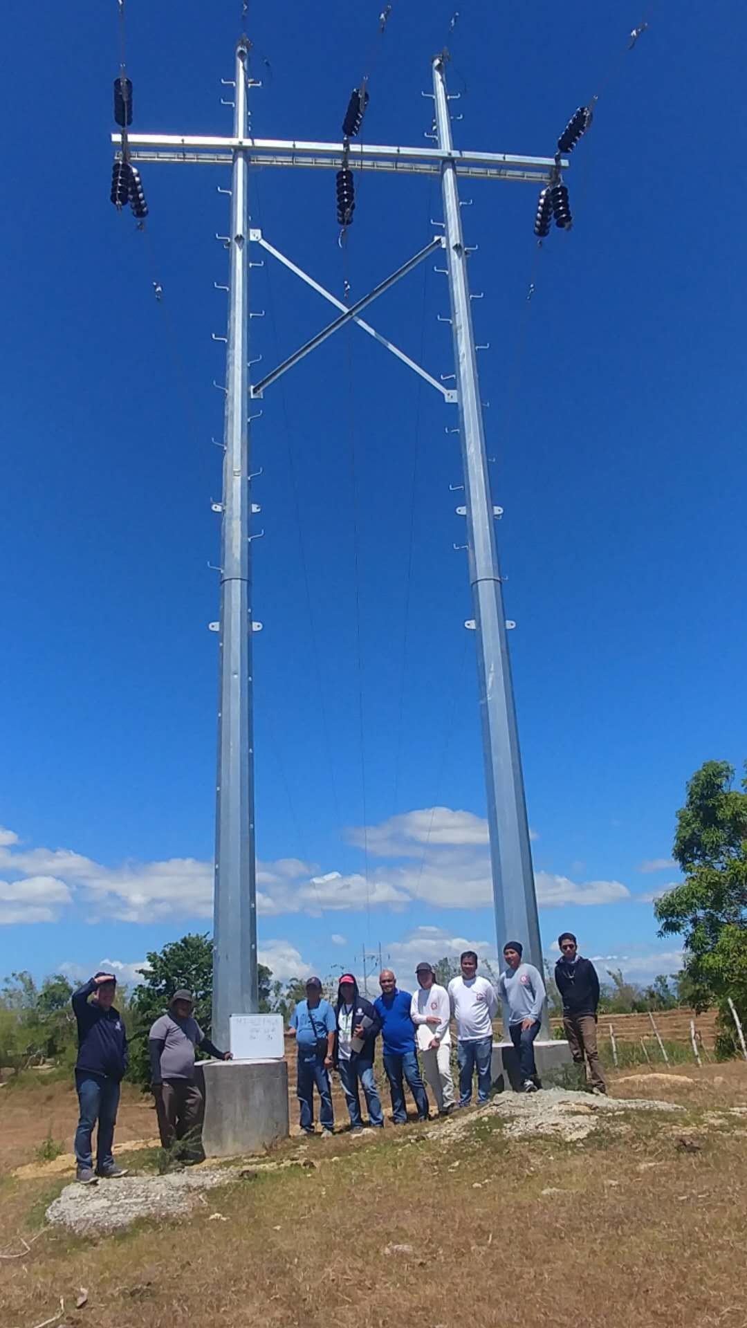 11KV 33KV Hot Dip Galvanized Connical Pole