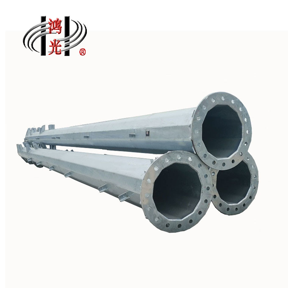 3-6 Tons Highway Transmission Line Posts Hot Dip Galvanized 60m