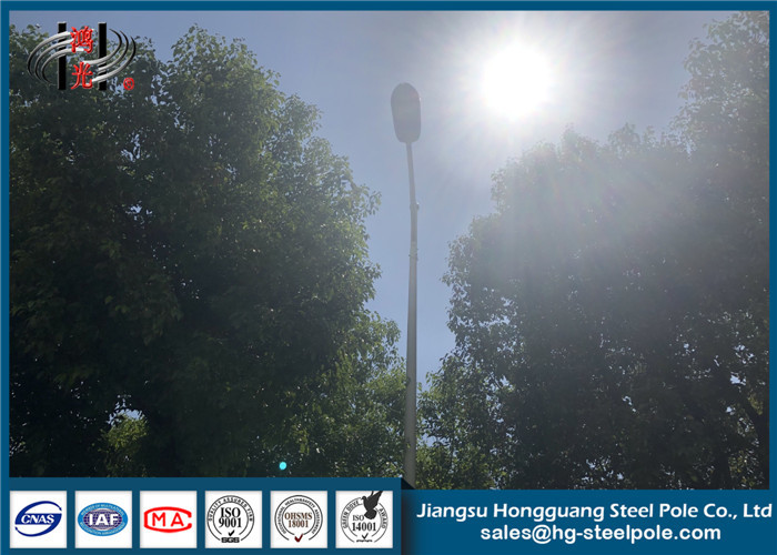 Custom Shape Industrial Light Poles RAL Powder Coated For Highway Lighting