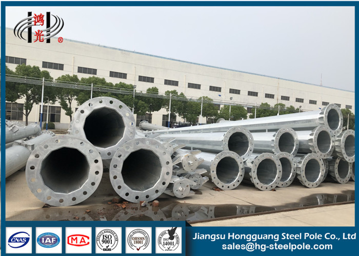 Flange Joint Q235 110KV Electrical Utility Pole