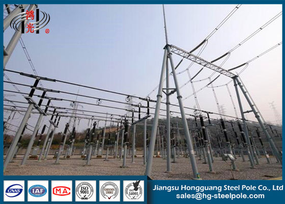 230KV Electrical Power Substation Steel Structures With Hot Dip ...