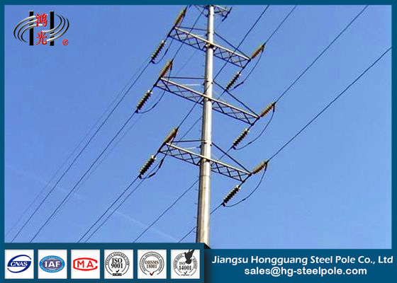 110 KV Octagonal Power Transmission Poles with Hot dip Galvanization