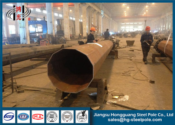 NGCP Steel Polygonal Electrical Service Pole Hot Dip Galvanized GR65 ...
