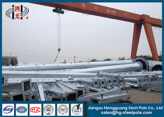Tapered Electrical Steel Utility Poles , Industrial / Street Lighting Pole