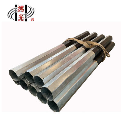 Power Transmission Tubular Steel Pole Galvanized With Powder Coating
