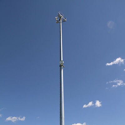 15M - 60M Hot Dip Galvanized Telecommunication Towers For Signal ...