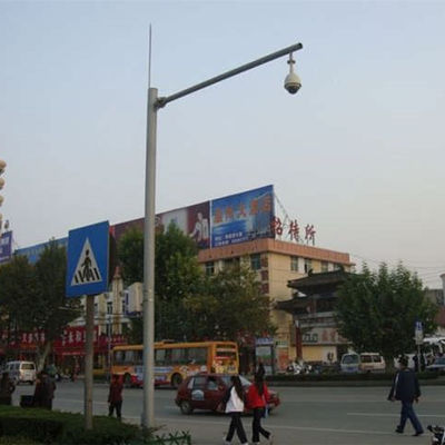 Hot Roll Steel Cctv Camera Mounting Poles , Telescopic CCTV ...