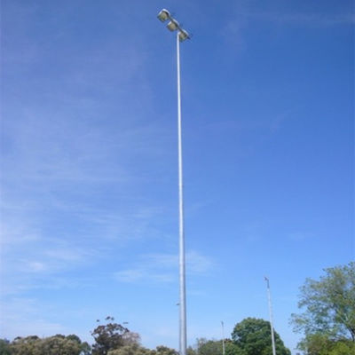 Street / Road Lighting Tubular Floodlight Poles , Outdoor Lighting Posts