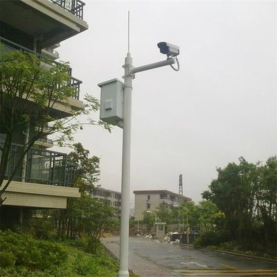 Powder Coated Galvanized CCTV Camera Posts for Security / Traffic ...