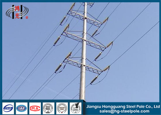 15kv Power Transmission Poles Galvanized Electrical Service Pole Long ...