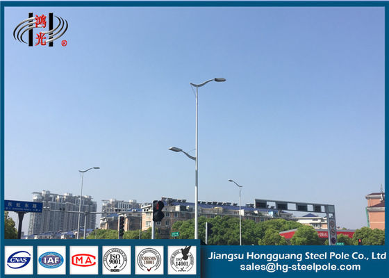 Stainless Steel Lamp Pole Galvanized Pole Overlap / Flange Connection