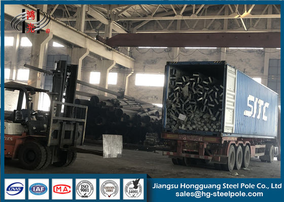 ISO 9001 Standard Steel Power Pole Sheet Metal Fabrication Electrical Poles