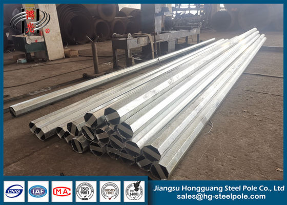 13.8kv 69kv Octagonal Electrical Galvanized Steel Pole Philippines NEA ...