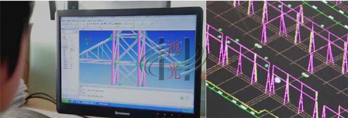 Circular Galvanized 65FT Electrical Steel Power Transmission Poles 69KV ...