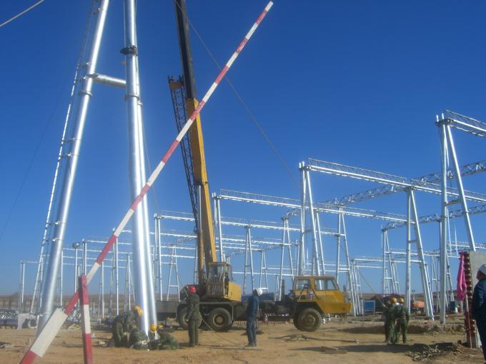 Q235 Substation Transformer Frame Galvanized Steel Structures For ...