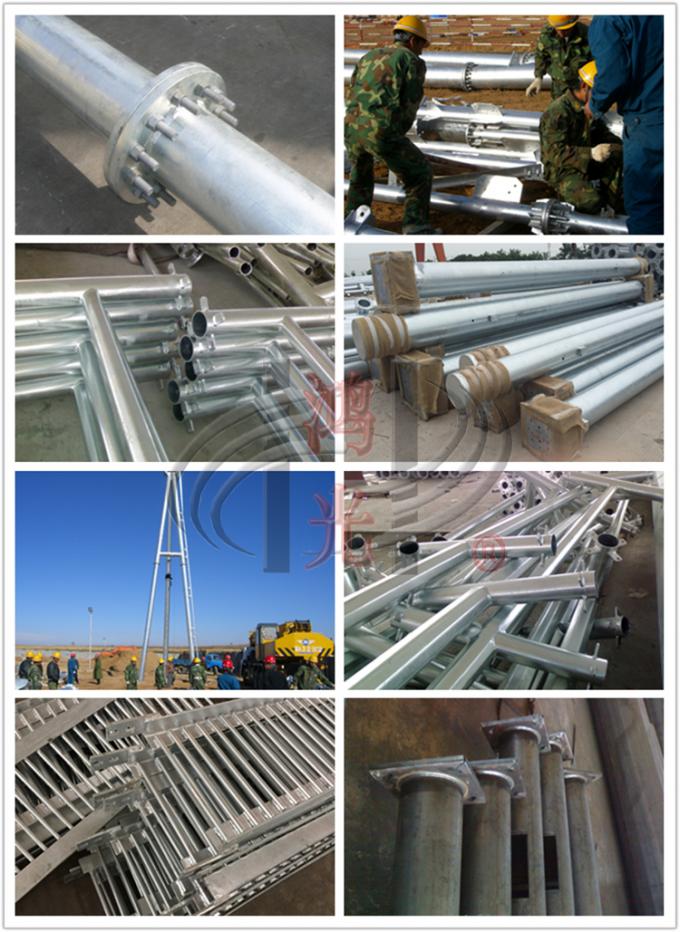230KV Galvanized Tublar Substation Steel Structures for Power Transformer