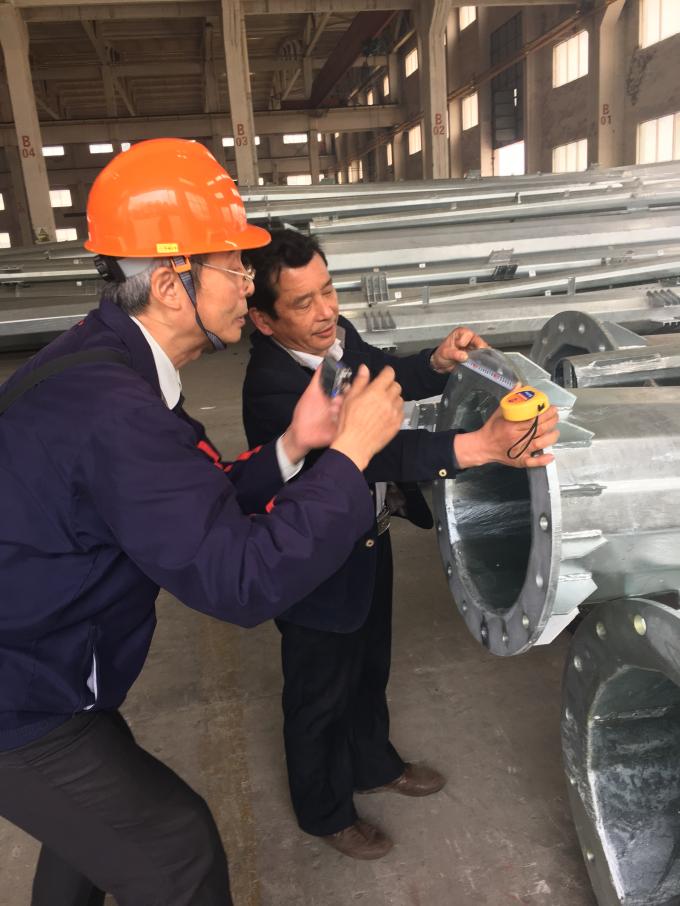 Climbing Rung Octagonal Steel Utility Poles for Electrical Transmission ...