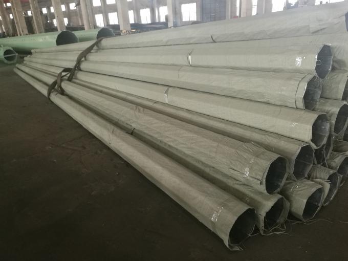 Tapered Electrical Steel Utility Poles , Industrial / Street Lighting Pole