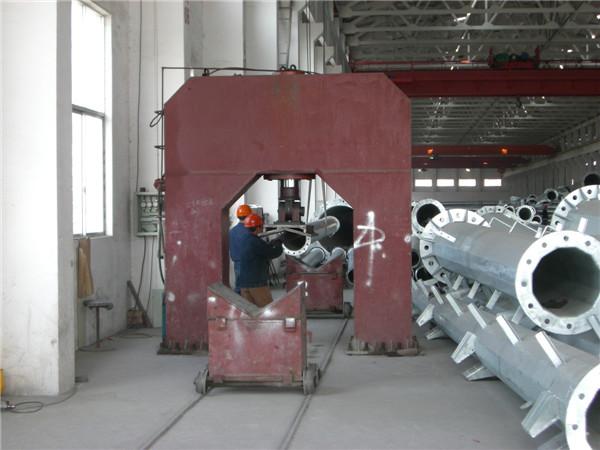 CCTV Camera Monitor Galvanized Steel Pole Telescopic Camera Mast Pole
