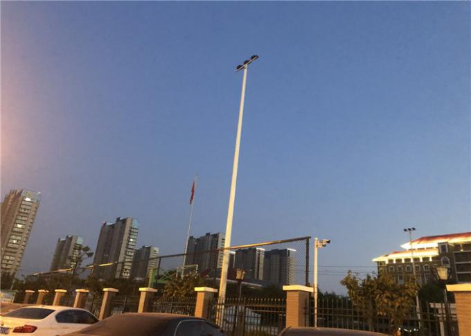 Q420 9 Meter High Mast Lighting Columns With Template Bracket