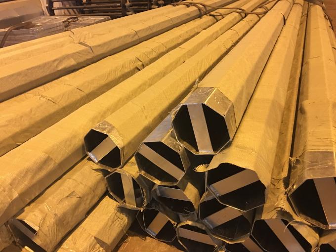 Minimum Yield Strength 345 MPA Steel Conical Steel Utility Poles 25m ...