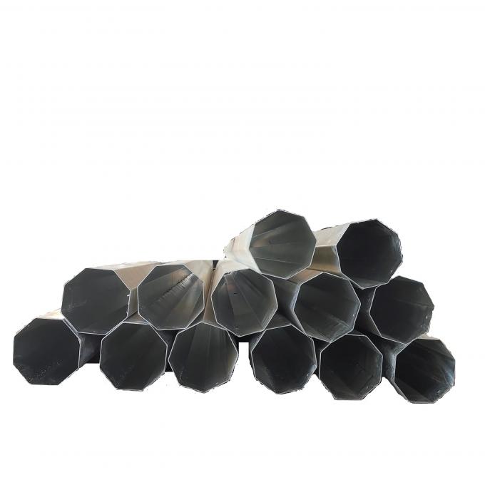 Q235 Tubular Steel Pole Hot Dip Galvanized Street Light Pole